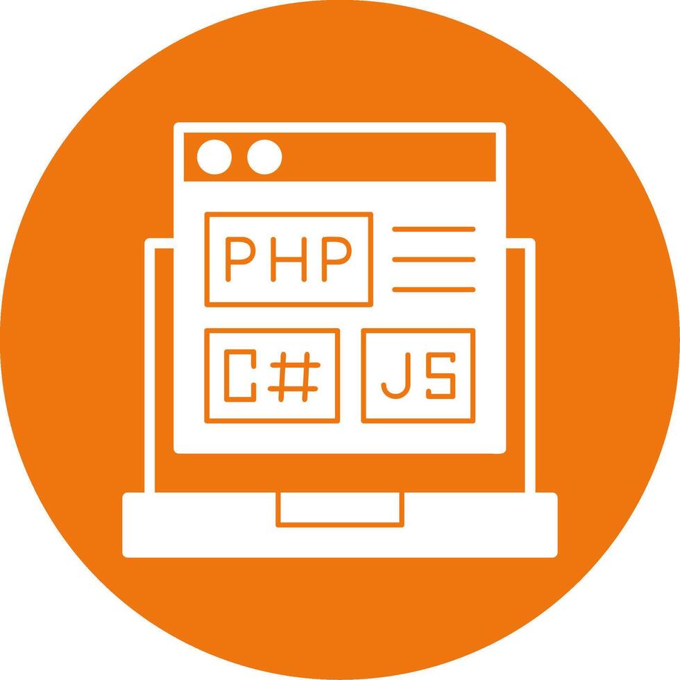 Coding Language Glyph Style Icon 52506935 Vector Art at Vecteezy