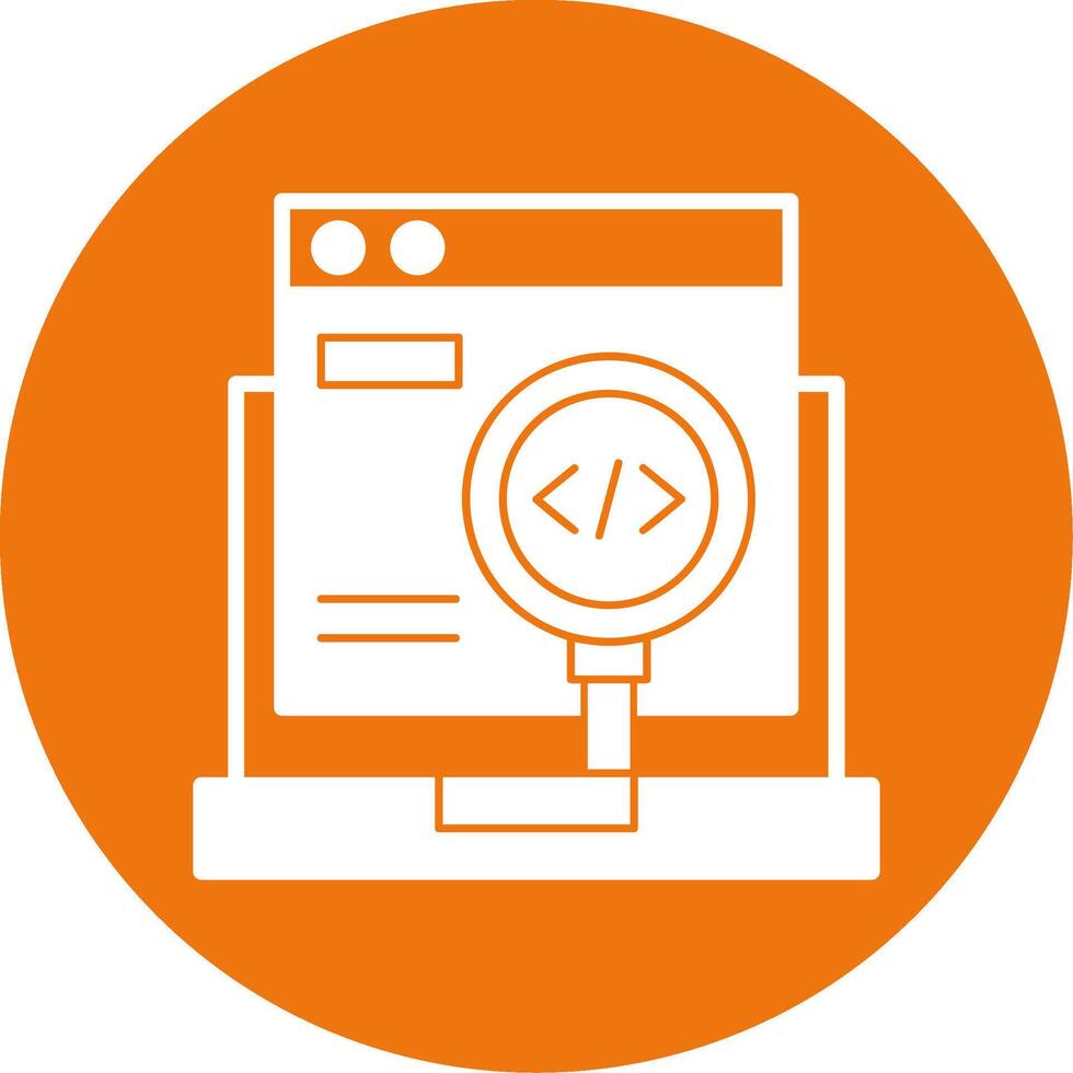 Code Testing Glyph Style Icon 52506963 Vector Art at Vecteezy