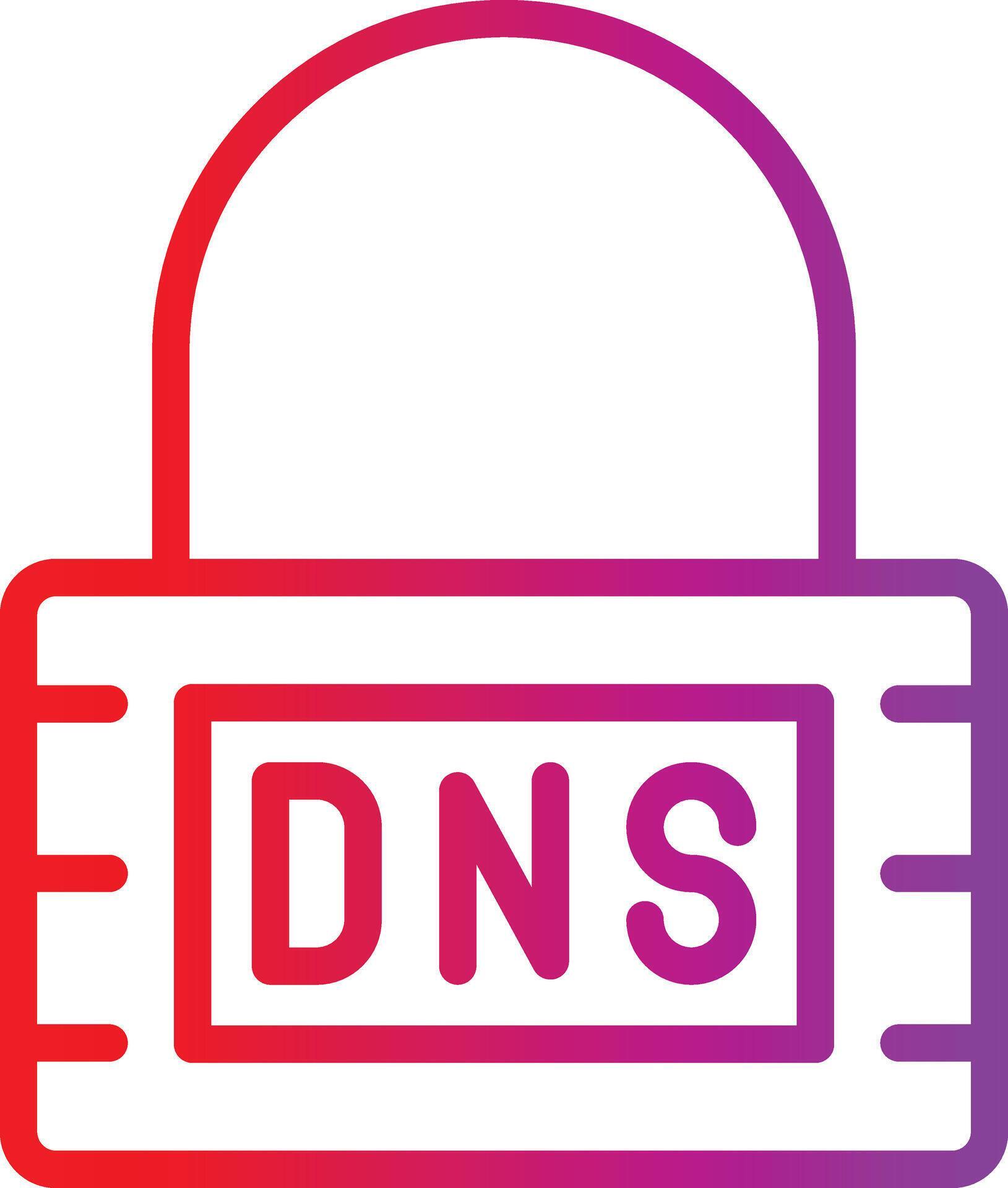 Dns lock icon 52529138 Vector Art at Vecteezy