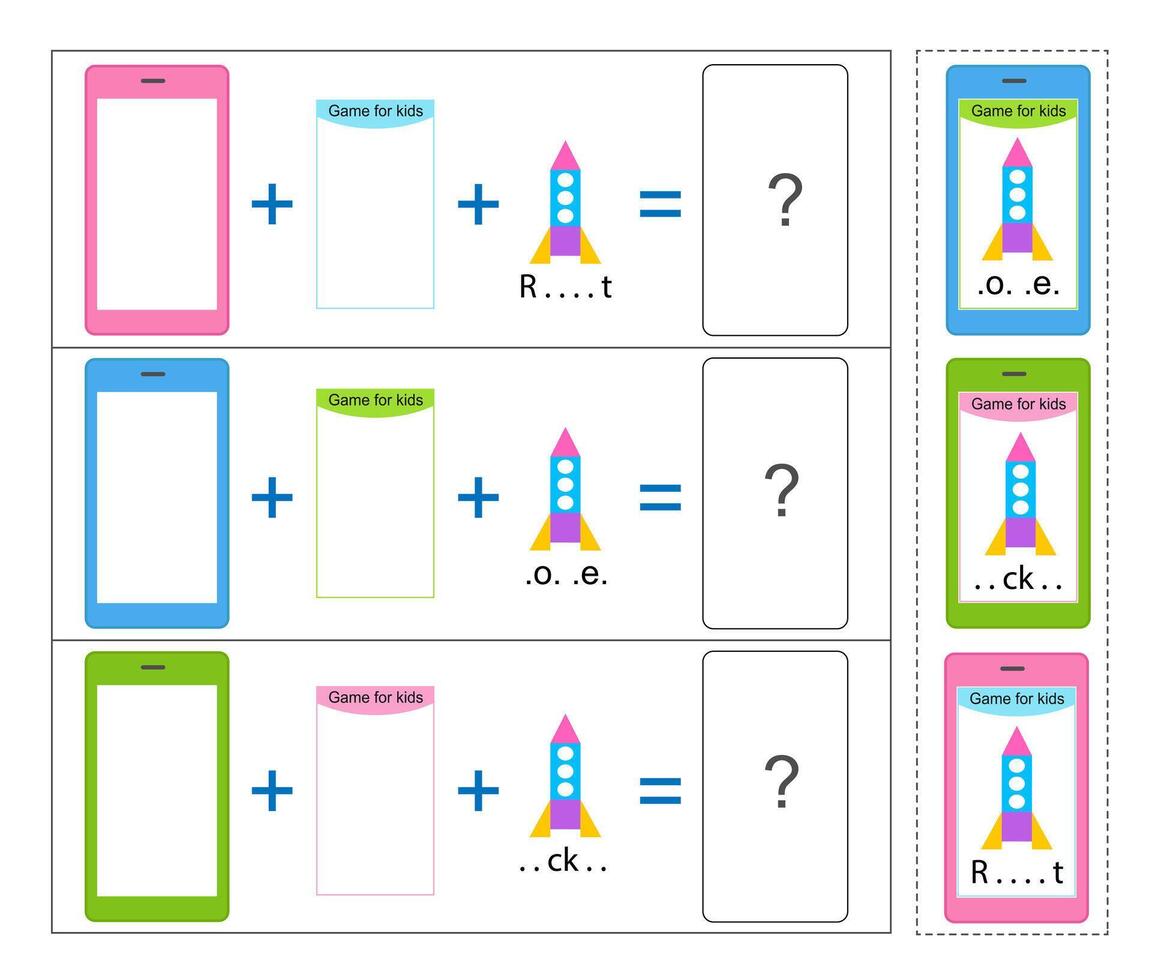 Logic game for kids 52529501 Vector Art at Vecteezy