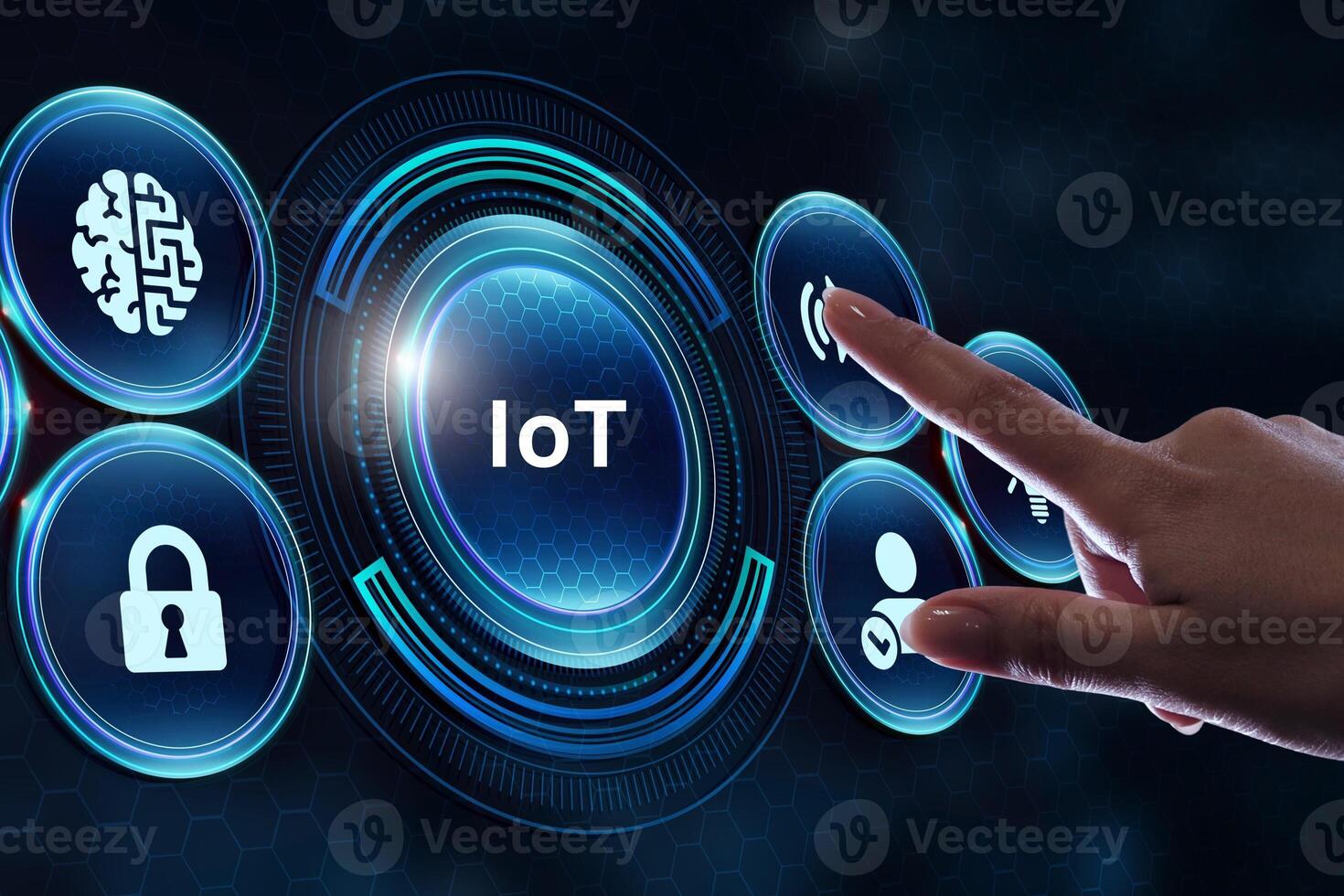 The future of iot in the enterprise 52535271 Stock Photo at Vecteezy