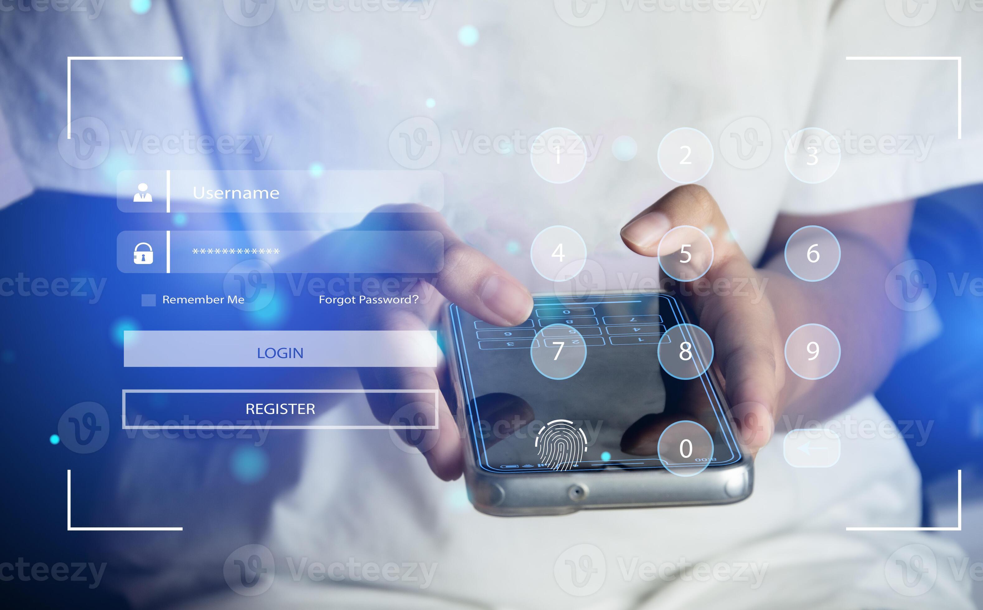 Concept of Internet security, password authentication 52539233 Stock ...