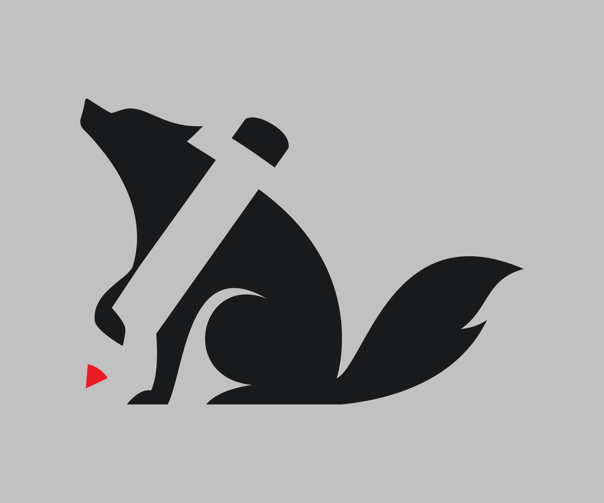 Wolf note logo 52549283 Vector Art at Vecteezy