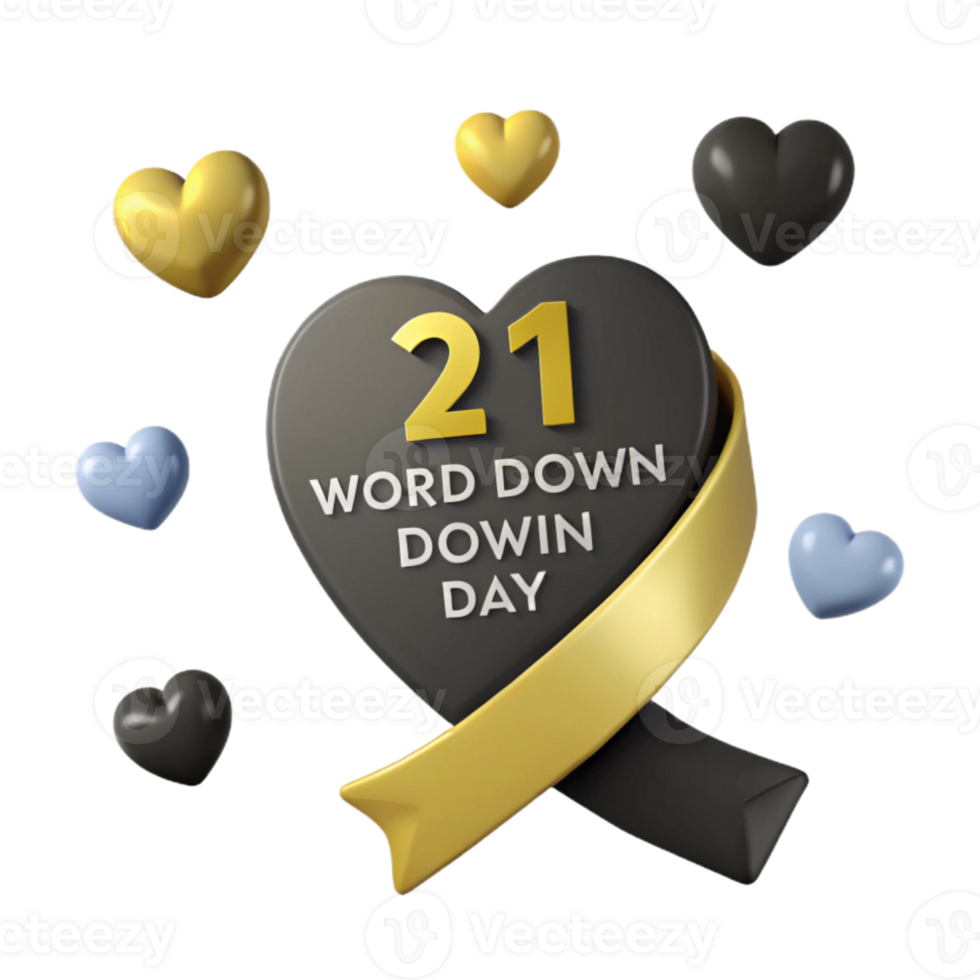 21 Word Down Day Celebrating the Power of Words 52558841 PNG