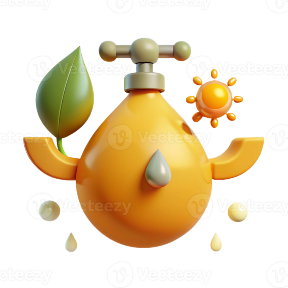 Water Drop with Sun, Leaf, and Faucet 3D Illustration 52558974 PNG Water Drop with Sun, Leaf, and Faucet 3D Illustration 52558974 PNG