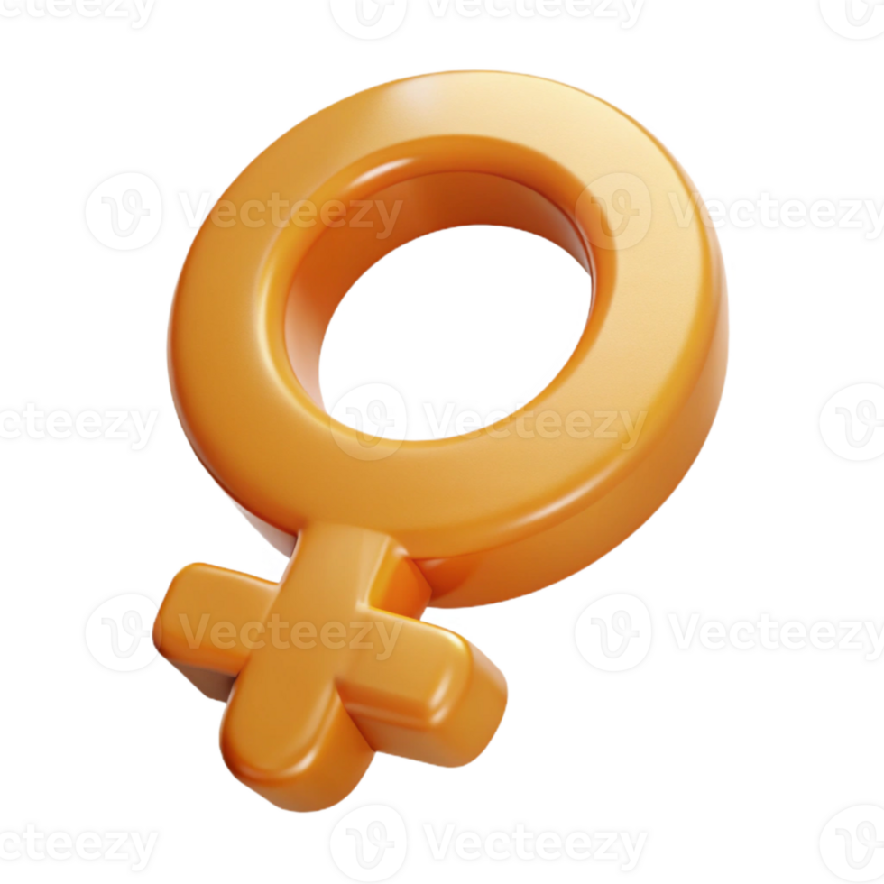 3d Render Of Female Gender Symbol 52563167 Png