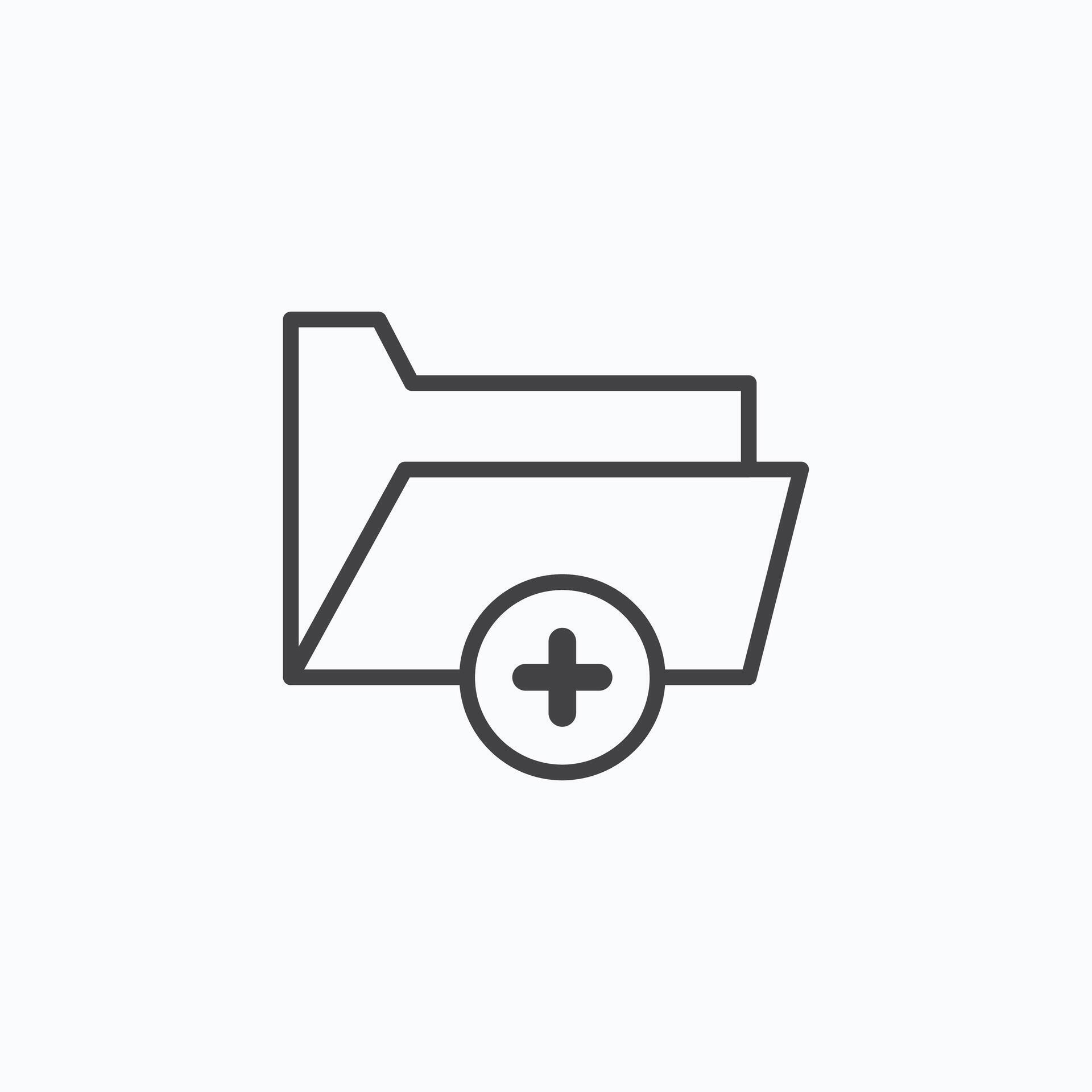 Create folder icon 52564304 Vector Art at Vecteezy