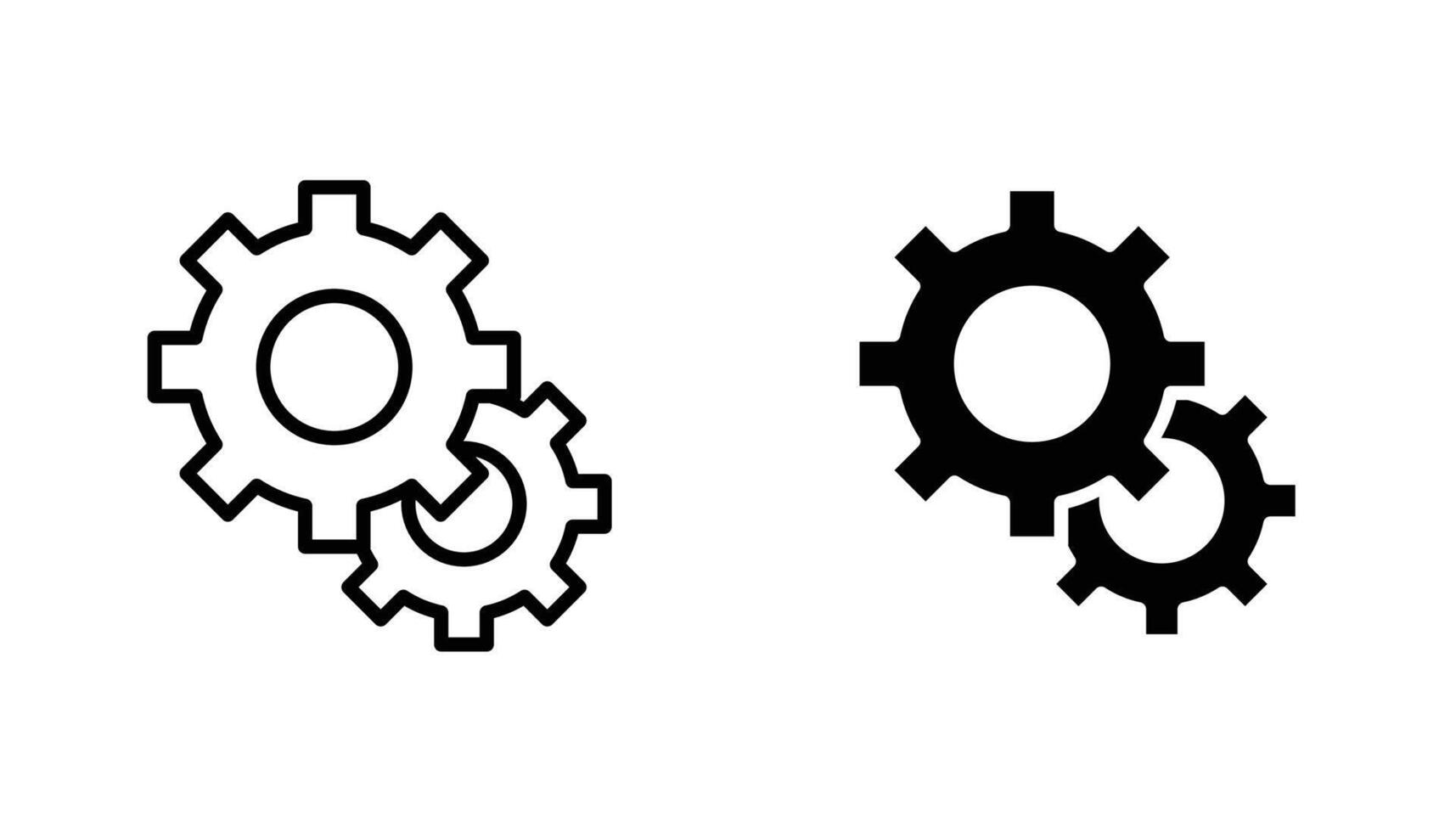 Gears vecor icon set 52574729 Vector Art at Vecteezy