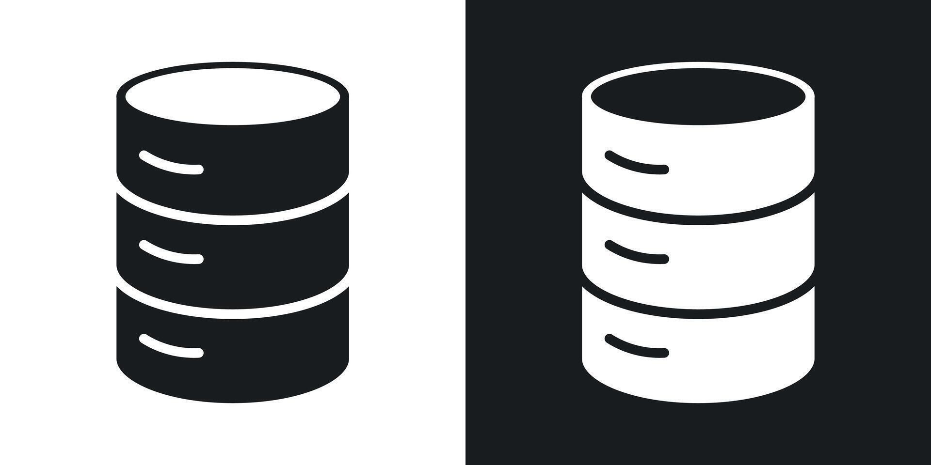 Database vecor icon set 52576530 Vector Art at Vecteezy