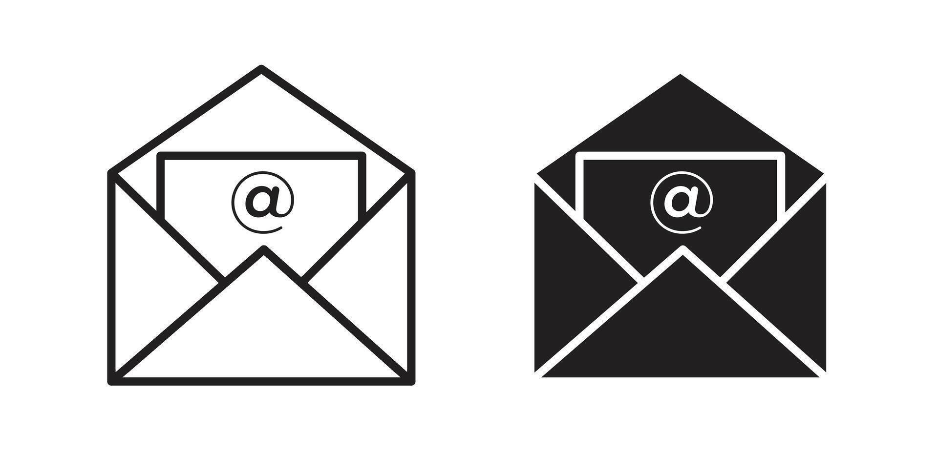 Email Vecor Icon Set 52578097 Vector Art At Vecteezy