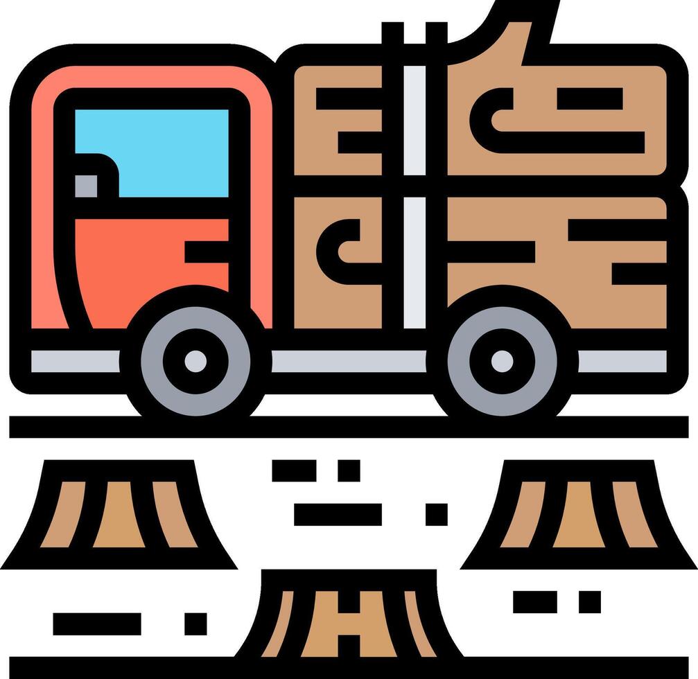 Logging truck icon 52586432 Vector Art at Vecteezy