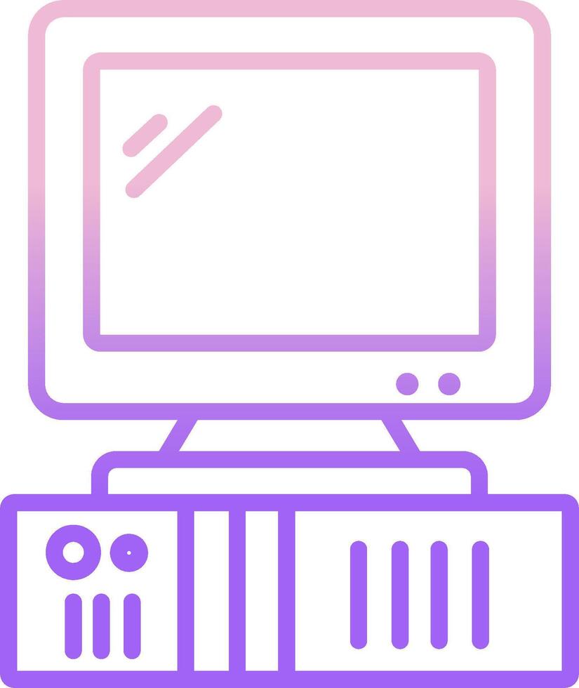 Computer icon with monitor and keyboard 52593496 Vector Art at Vecteezy