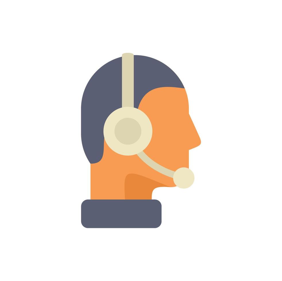 Call center operator wearing headset inbound telemarketing profile icon ... Call center operator wearing headset inbound telemarketing profile icon ...