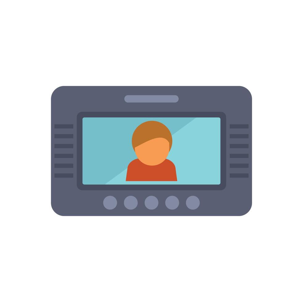 Modern intercom system showing person ringing on screen 52597423 Vector Art at Vecteezy
