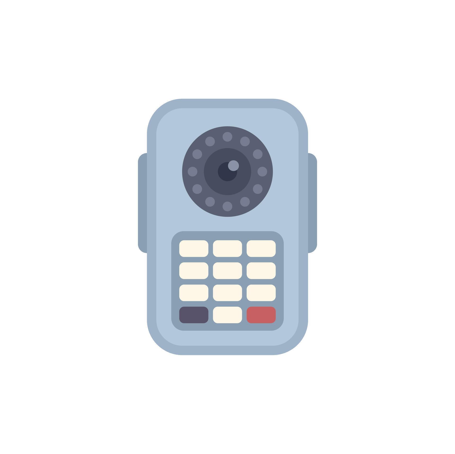 Modern Intercom System With Camera And Keypad Displaying Security