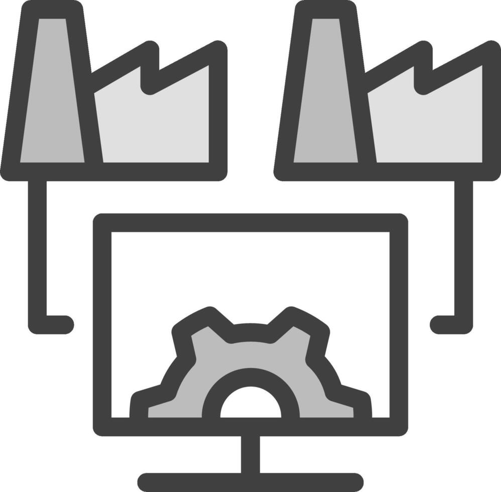 An icon of a computer and a monitor with gears 52599258 Vector Art at ...