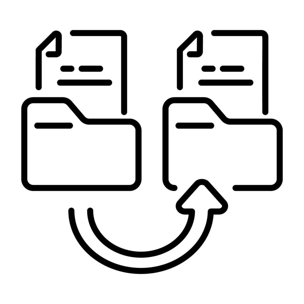 Network folder icon in outline style 52603192 Vector Art at Vecteezy