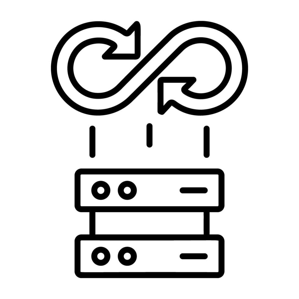 A line style icon of devops process 52603246 Vector Art at Vecteezy