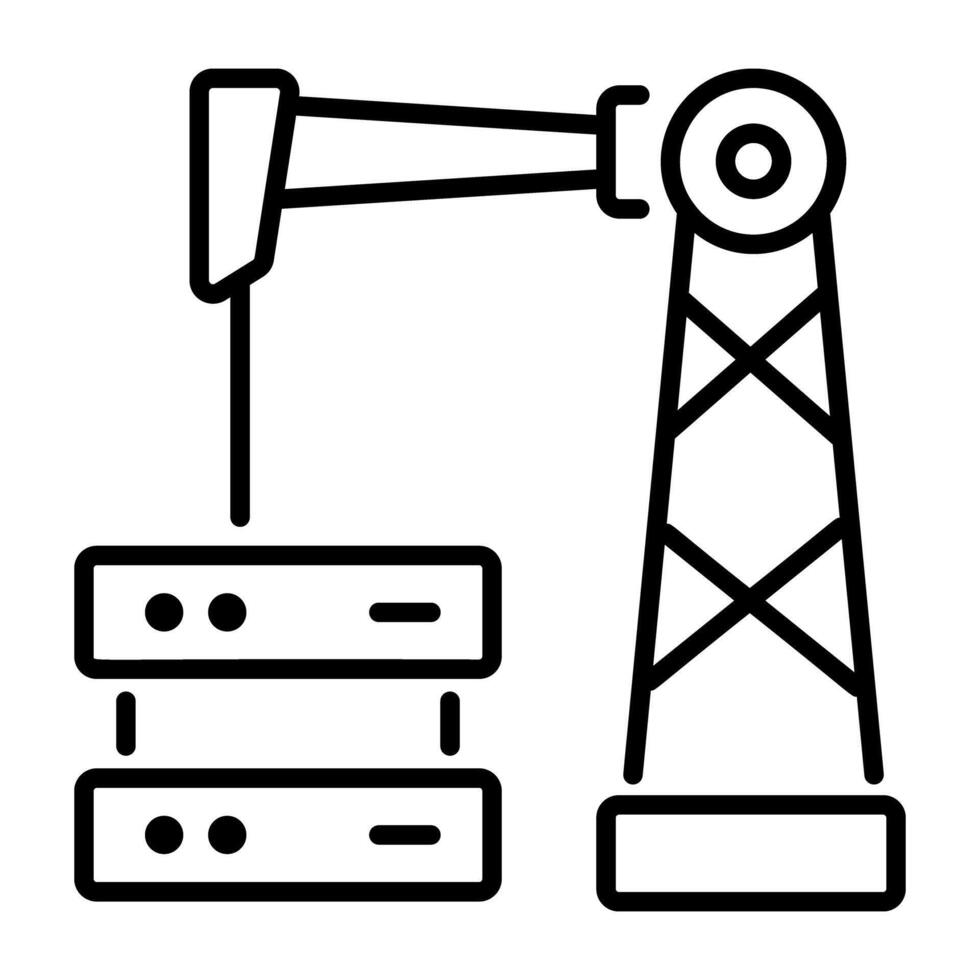 A linear icon of data mining 52603260 Vector Art at Vecteezy