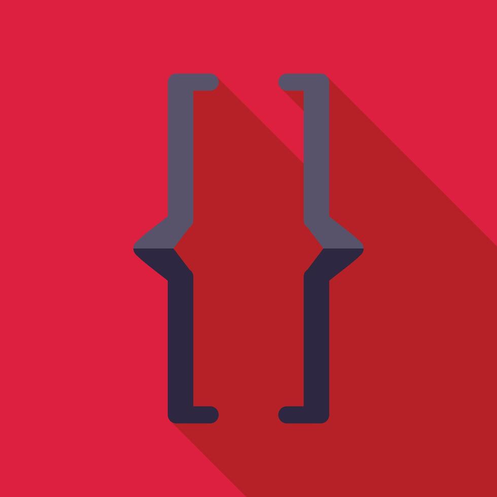Curly Brackets Symbol Representing Coding And Programming On Red Background 52620091 Vector Art