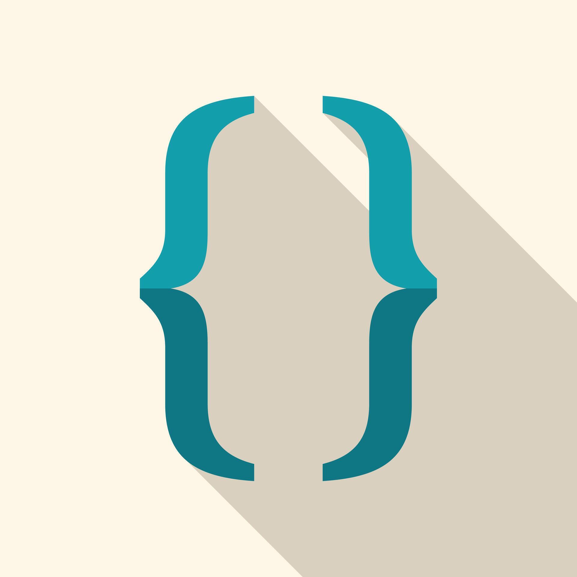 Curly Brackets Programming Code Symbol Representing Coding And