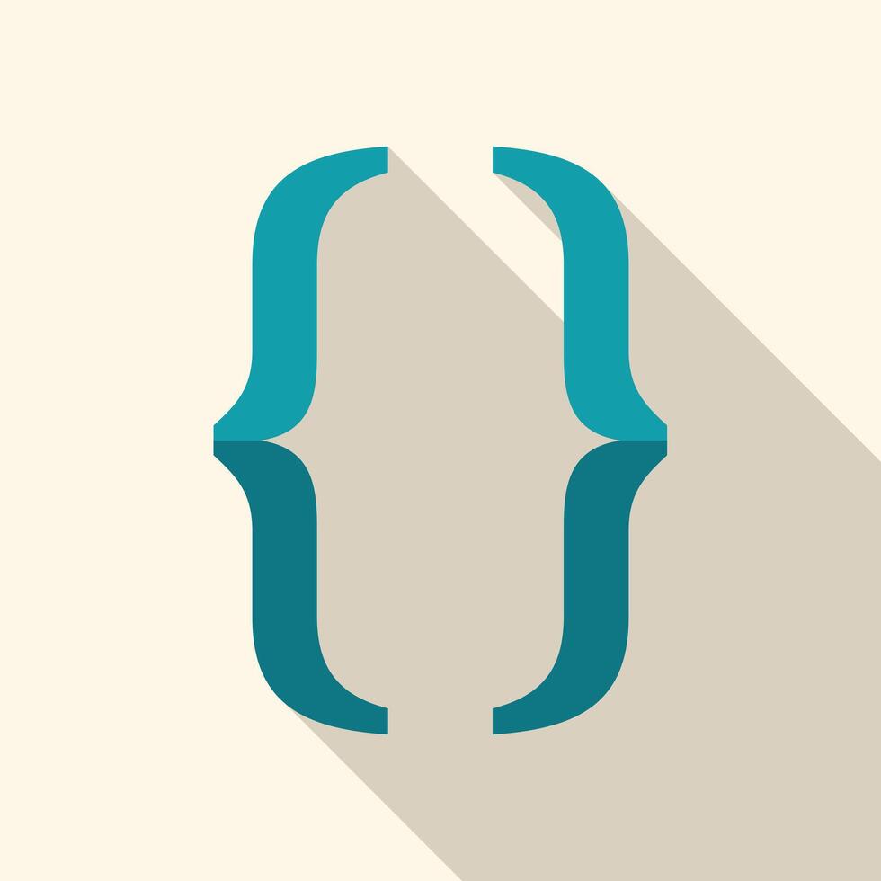 Curly Brackets Programming Code Symbol Representing Coding And Development 52620100 Vector Art