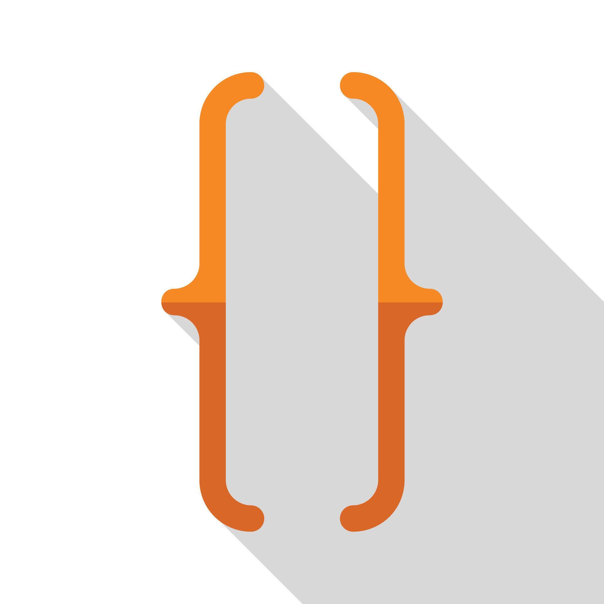 Curly brackets symbol representing programming and coding 52620105 Vector Art at Vecteezy