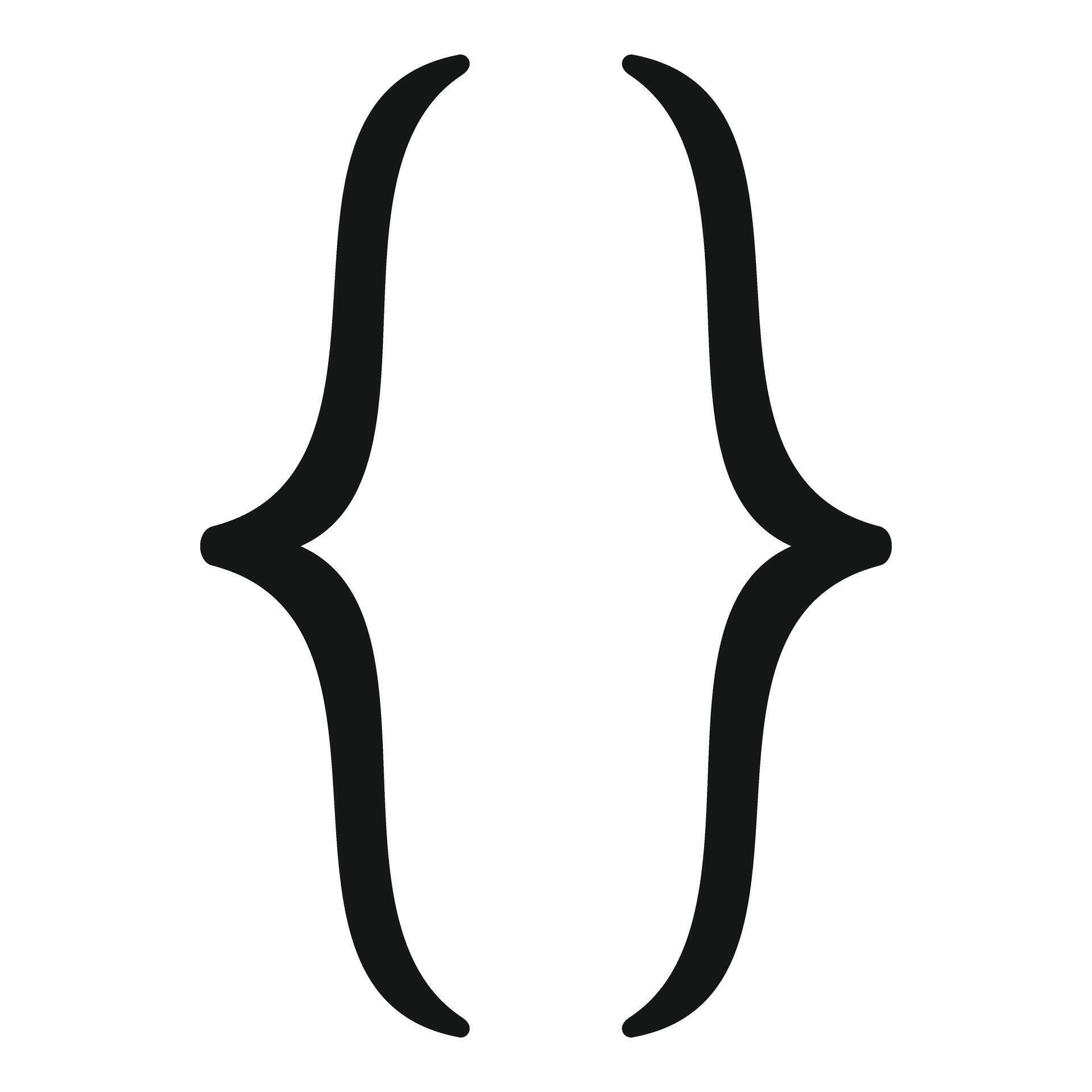Curly Brackets Representing Programming And Coding 52620114 Vector Art At Vecteezy