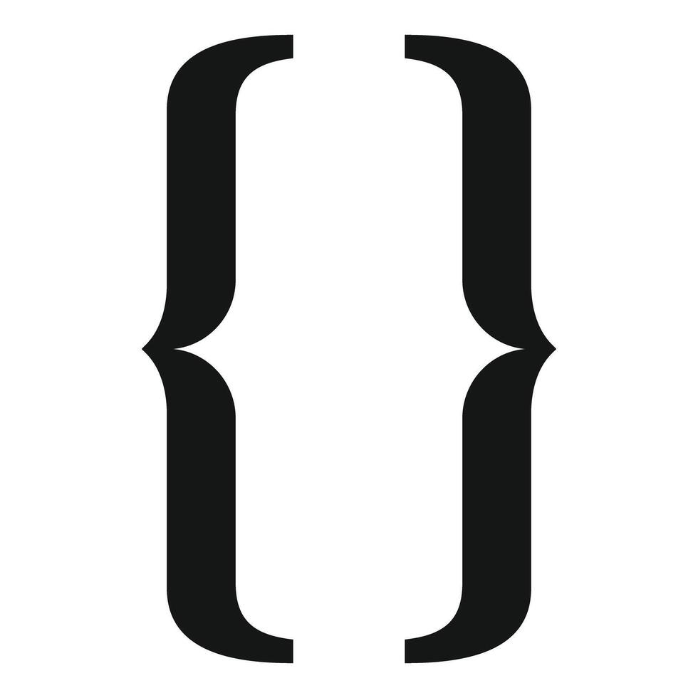 Curly brackets representing code block or set notation 52620121 Vector ... Curly brackets representing code block or set notation 52620121 Vector ...