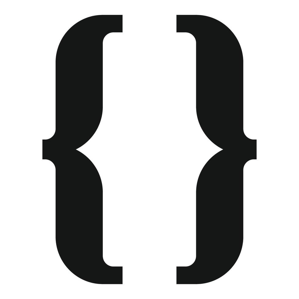 Curly Brackets Symbol Representing Code Block Or Set Notation 52620123 Vector Art At Vecteezy