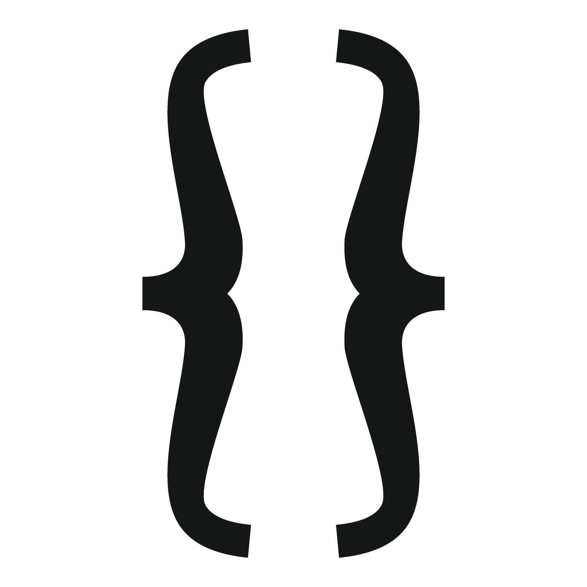 Curly Brackets Representing Coding And Programming Languages 52620130 Vector Art At Vecteezy