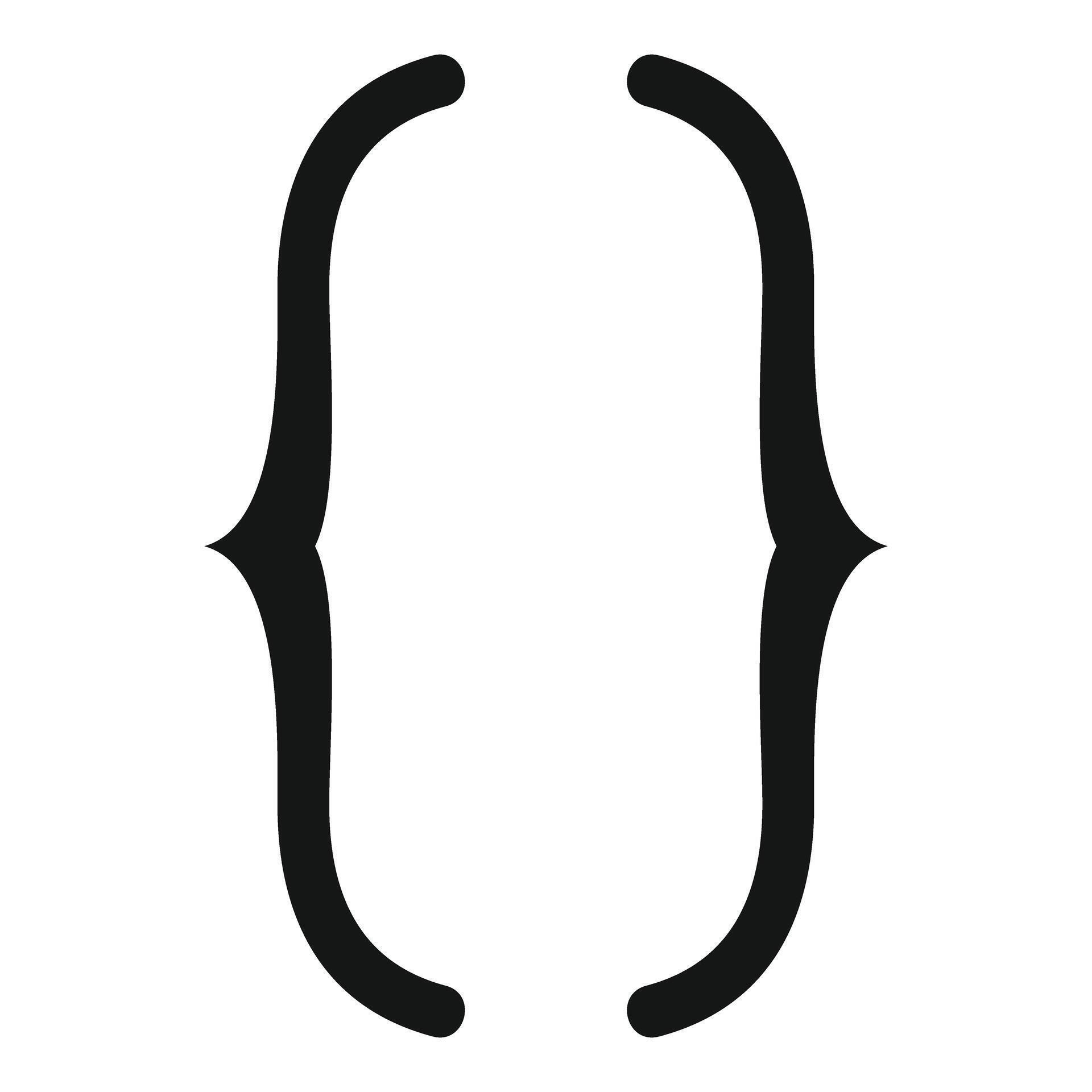 Curly Brackets Enclosing Empty Space Programming And Coding Concept 52620135 Vector Art At Vecteezy