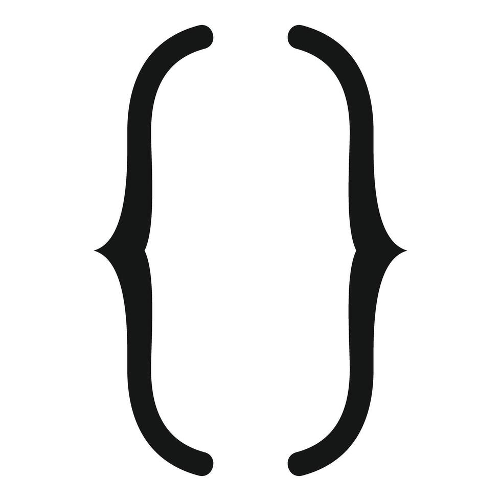 Curly Brackets Enclosing Empty Space Programming And Coding Concept 52620135 Vector Art At Vecteezy