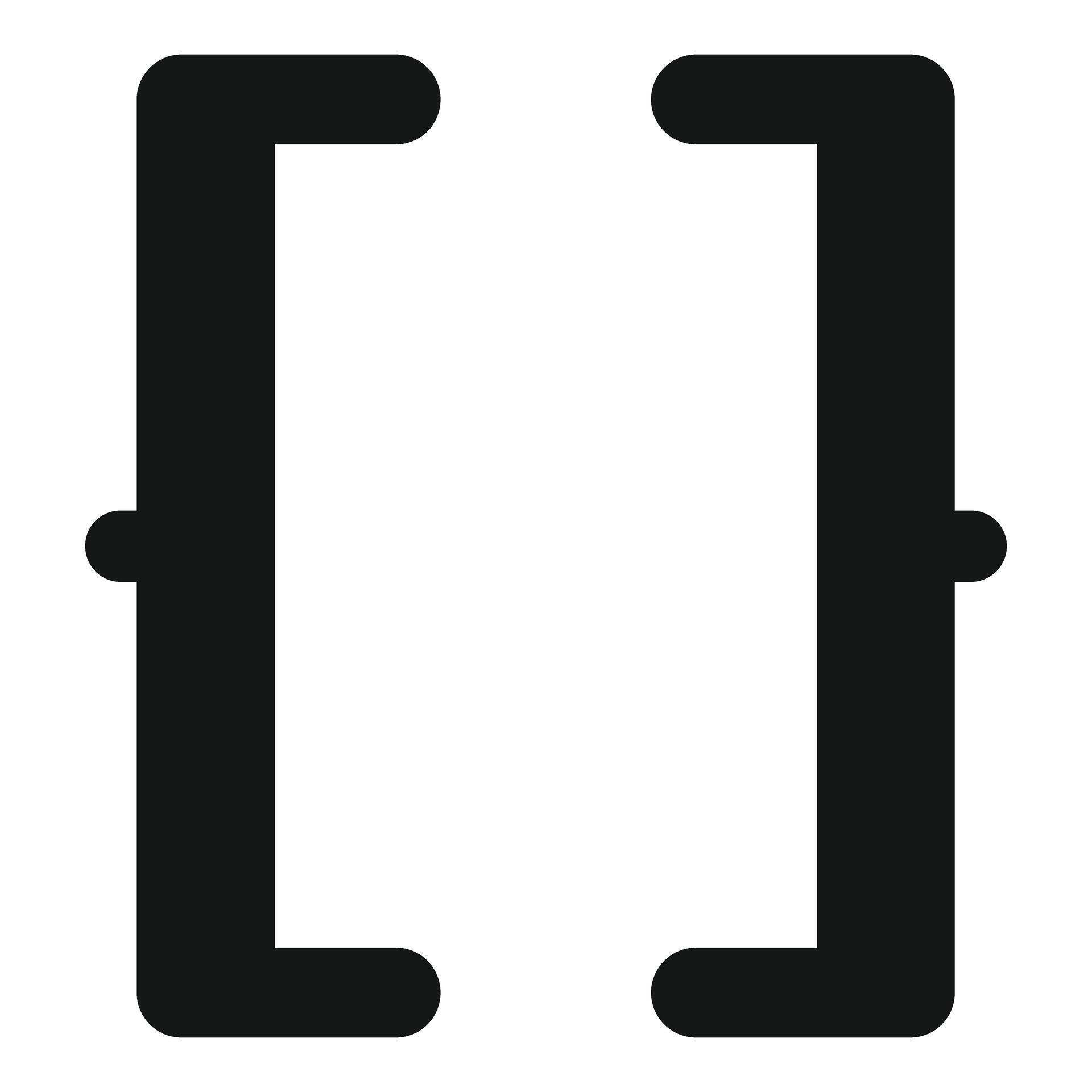 Square brackets symbol representing array or list in programming ...