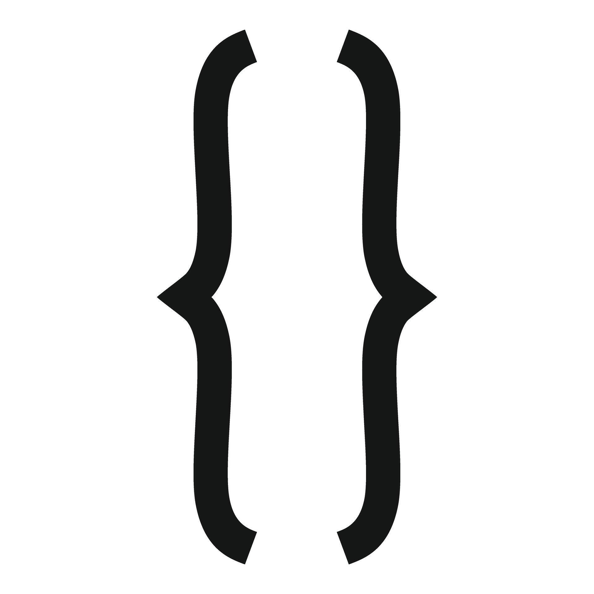Curly Brackets Representing Code Block In Programming 52620151 Vector