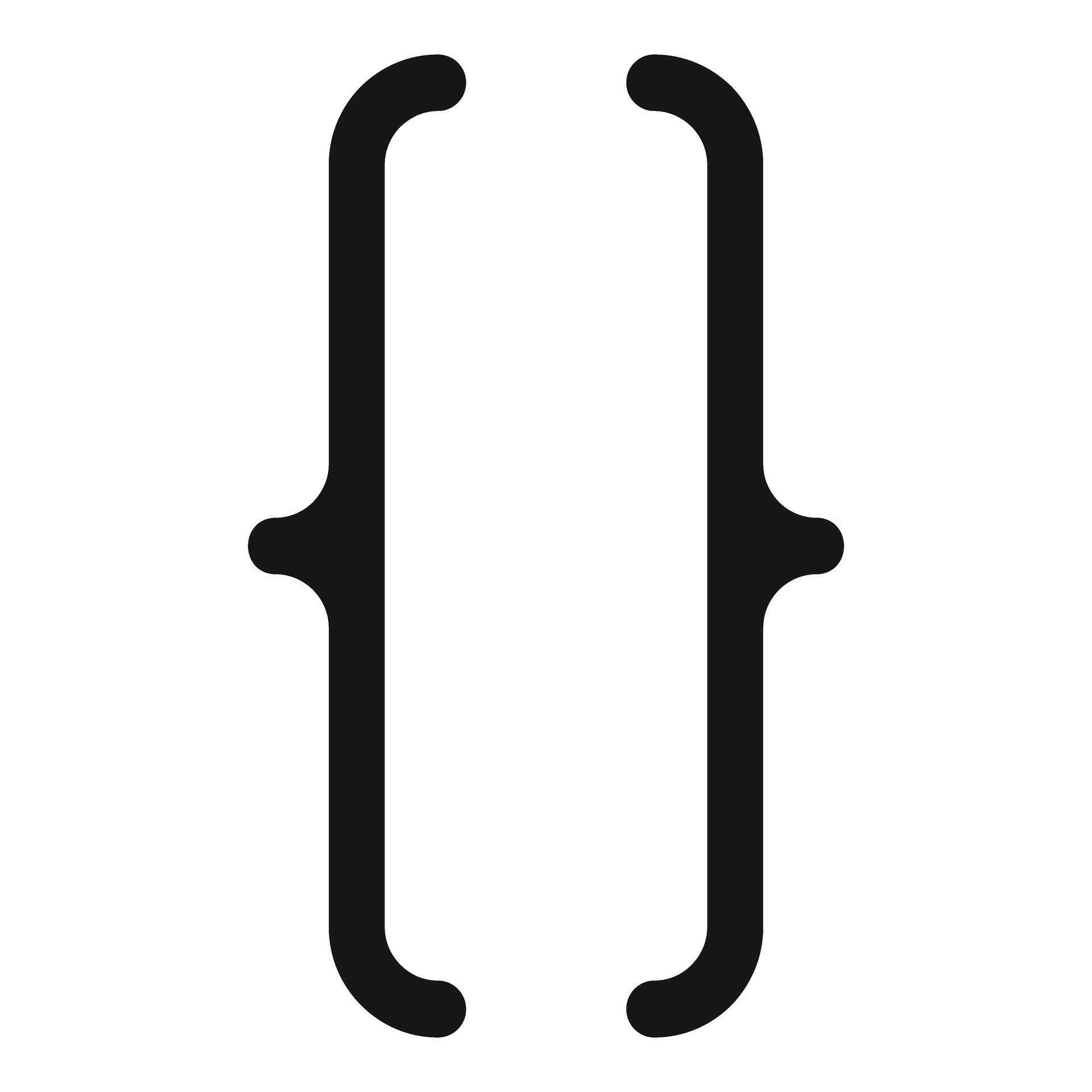 Curly brackets representing code block in programming 52620153 Vector Art at Vecteezy