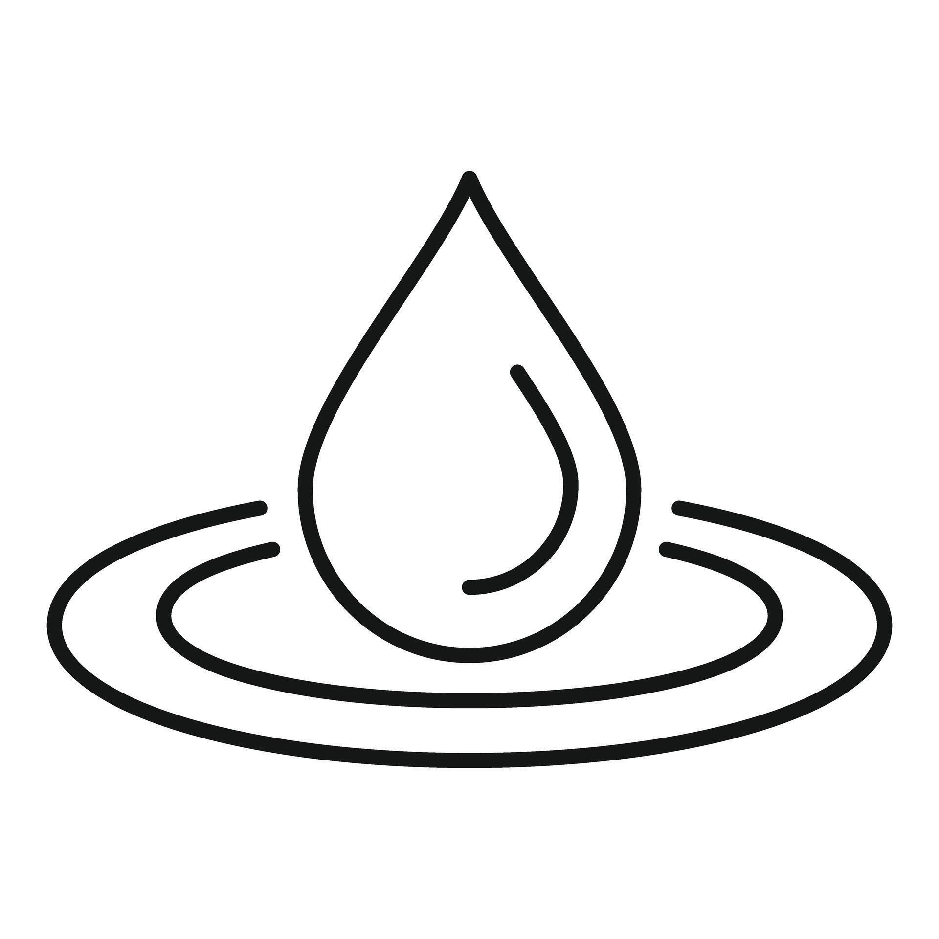 Water drop creating ripples on surface, liquid splashing in concentric circles 52620216 Vector ...