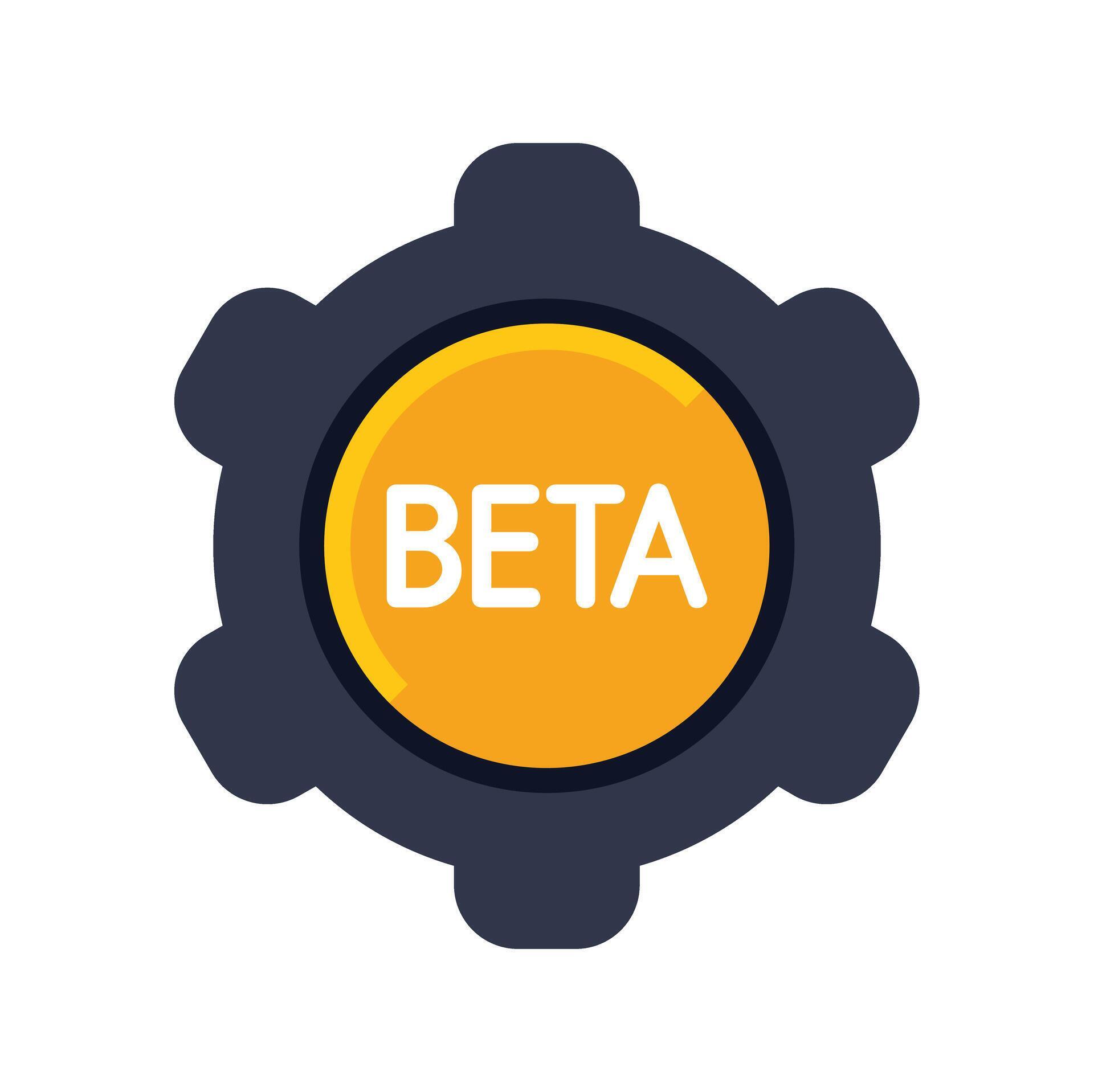 Beta testing software development process gear icon 52621161 Vector Art ...