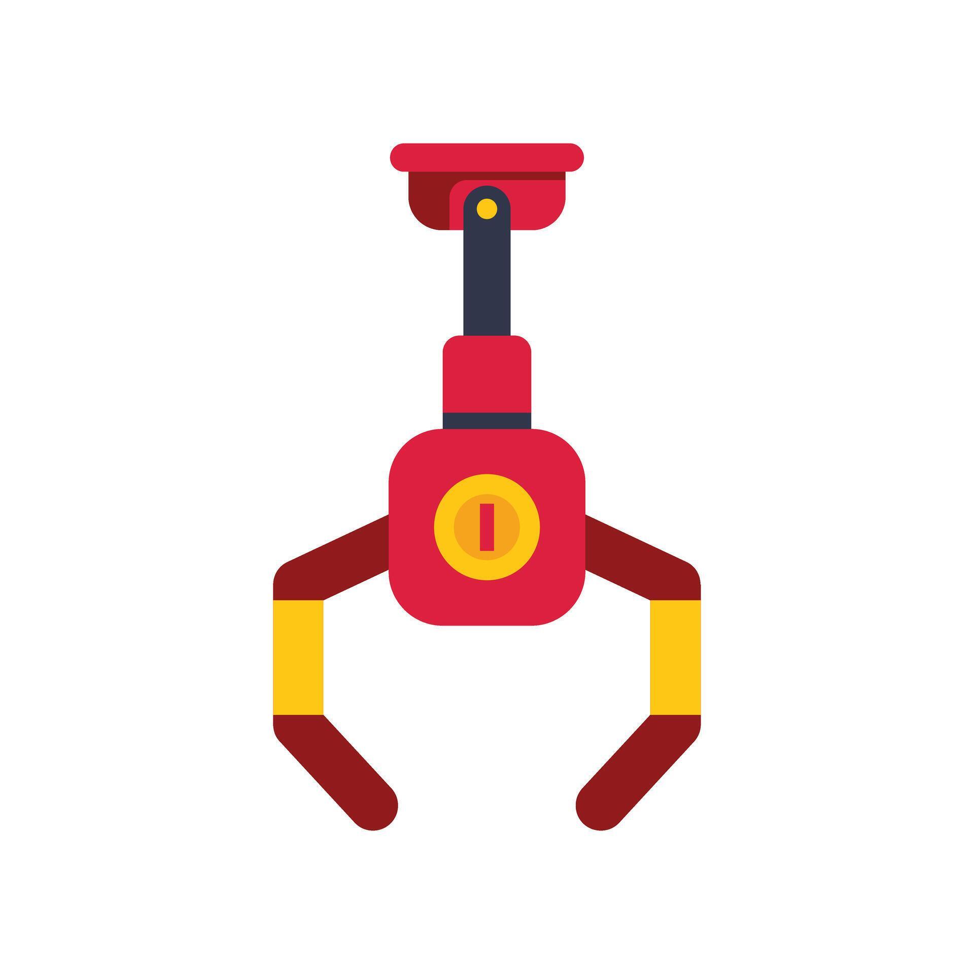 Red robotic claw picking up object illustration 52621583 Vector Art at Vecteezy
