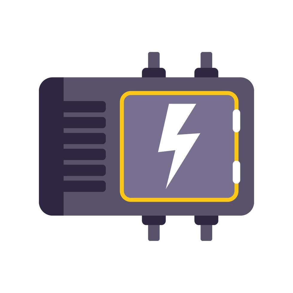 Electric generator providing power supply for backup energy source 52627595 Vector Art at Vecteezy