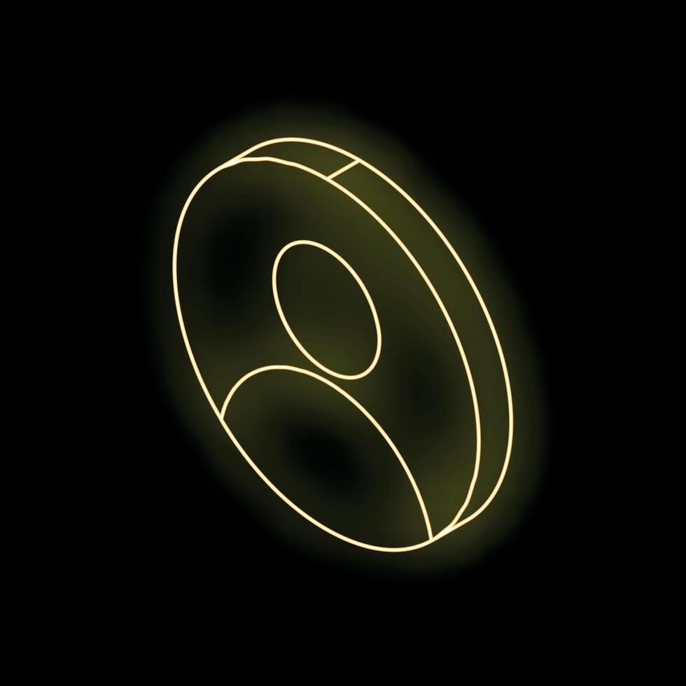 Neon yellow profile picture icon glowing on dark background 52637554 Vector Art at Vecteezy
