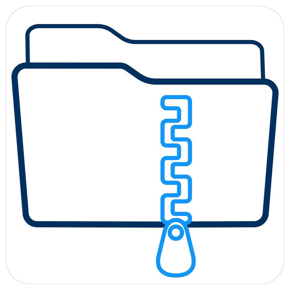 Zip Folder and Folder icon concept 52640365 Vector Art at Vecteezy