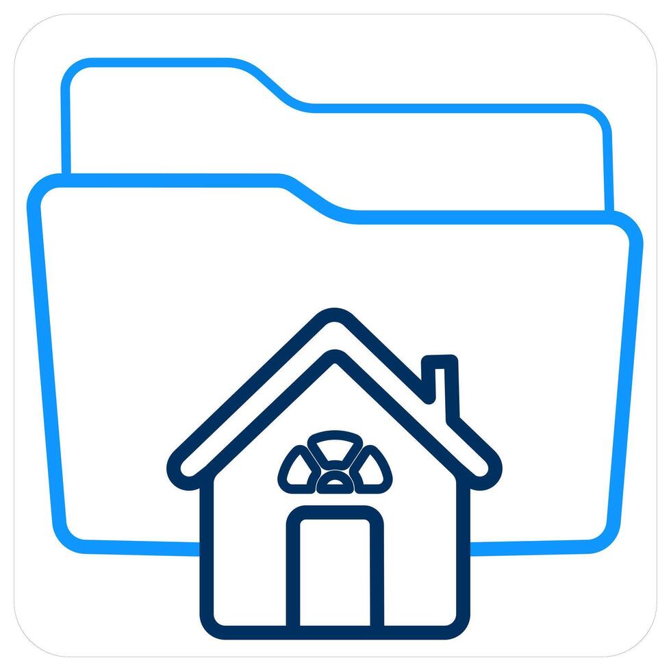 Home Folder and Folder icon concept 52640388 Vector Art at Vecteezy