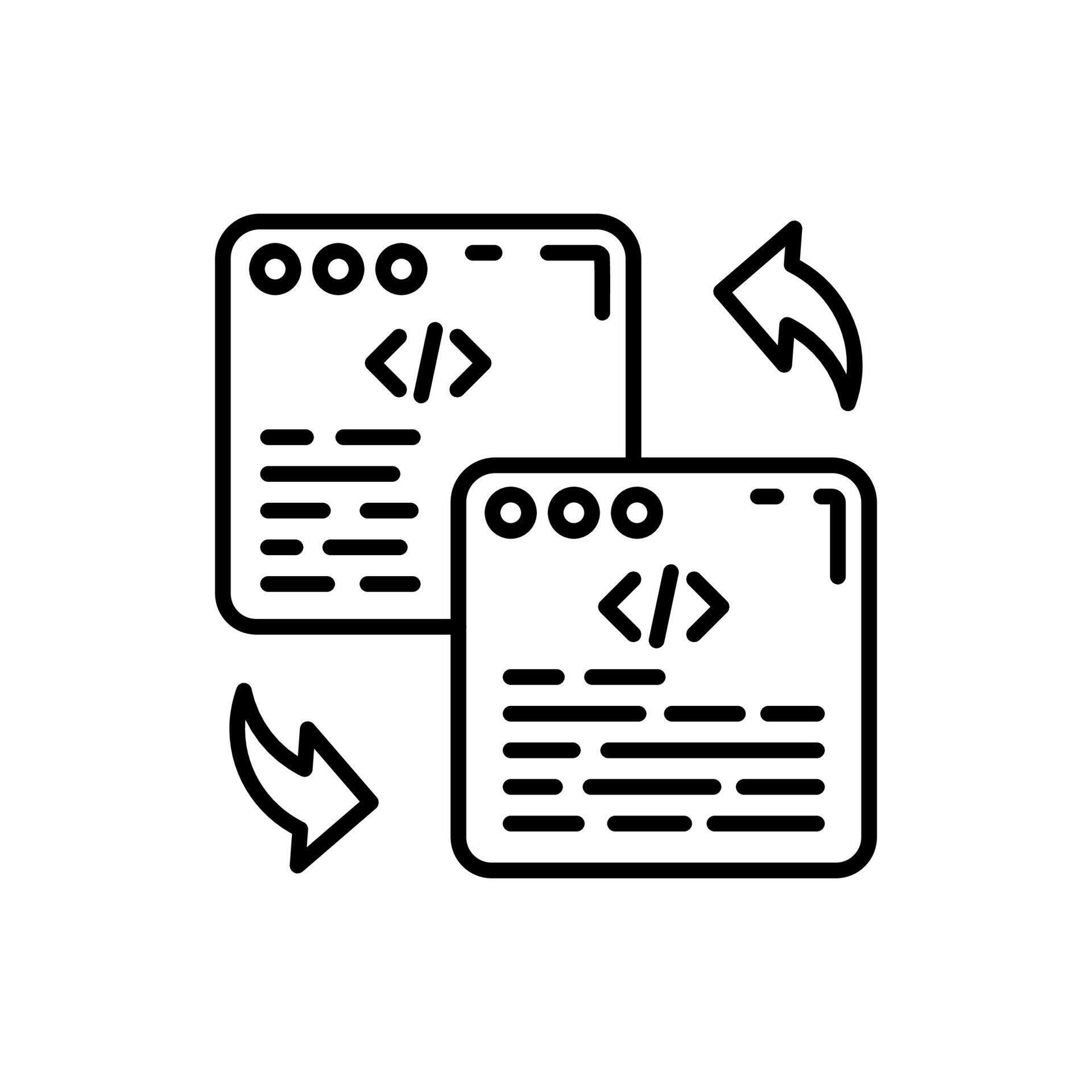 Code Refactoring Outline Icon Illustration 52642252 Vector Art At Vecteezy