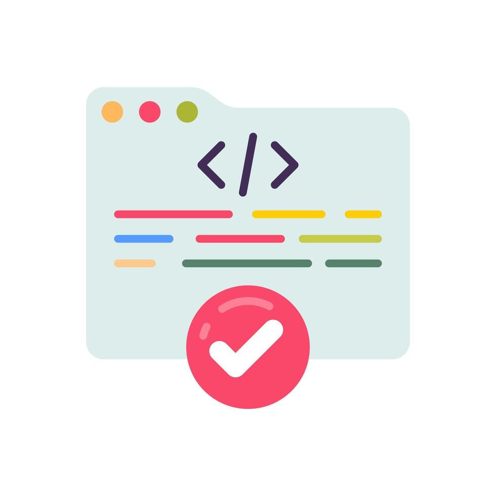 Validation Flat Icons, illustration 52642357 Vector Art at Vecteezy