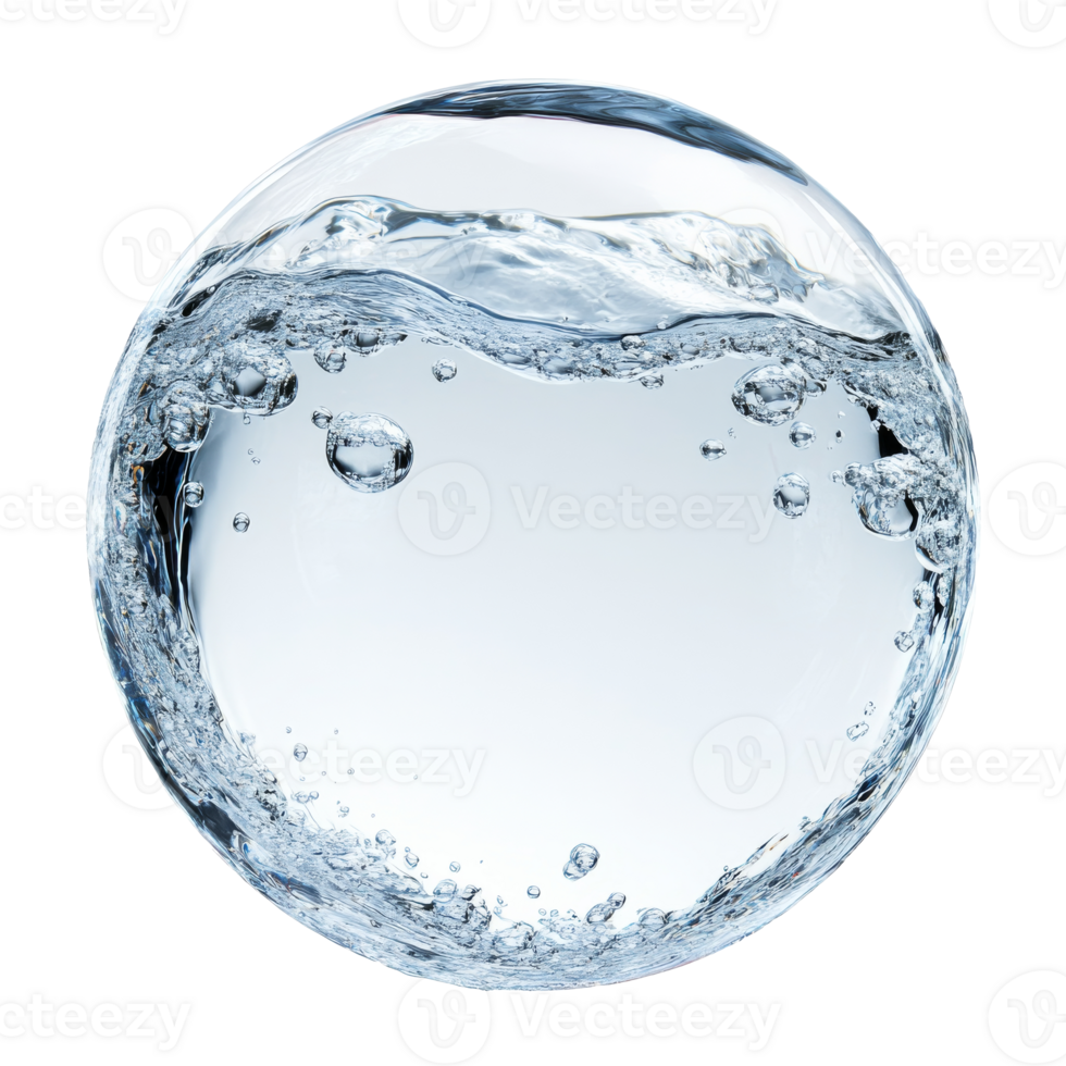 Daylight bubbles in clear water sphere 52649088 PNG