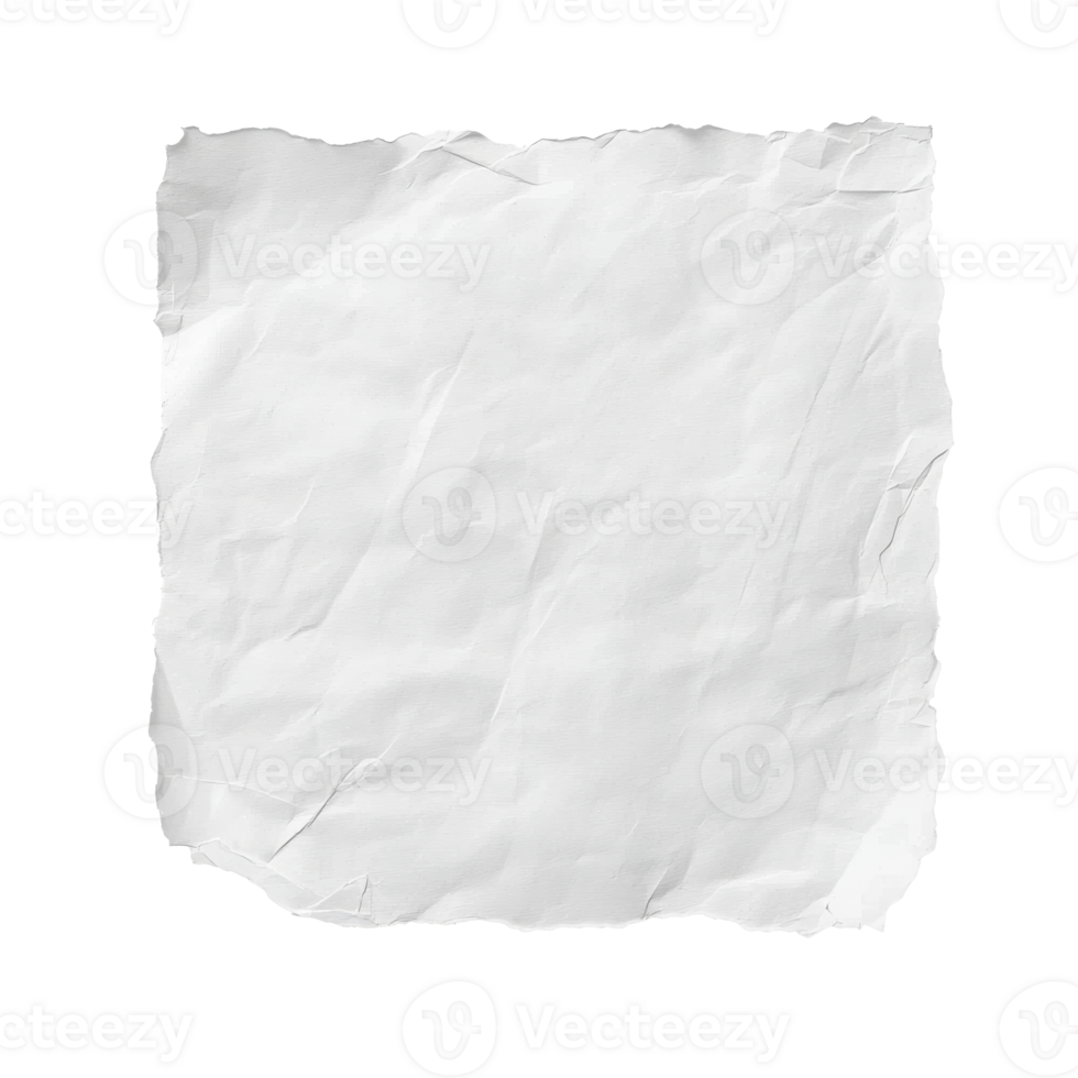 Textured crumpled white paper shown 52651460 PNG