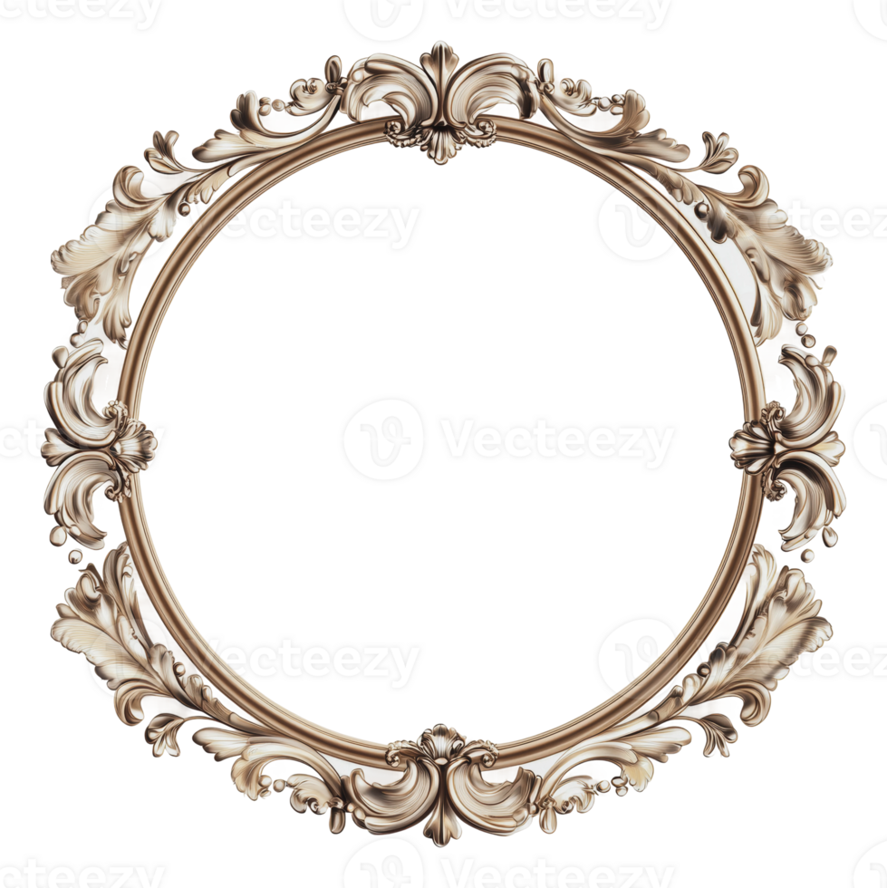 Intricate Circular Frame Design 52658064 Png