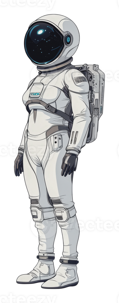 Astronaut In A Spacesuit Exploring Outer Space 52659057 Png