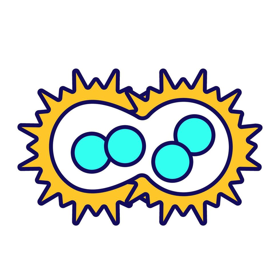 Cell fusion RGB color icon. Merging of cell membranes. Genetic research ... Cell fusion RGB color icon. Merging of cell membranes. Genetic research ...